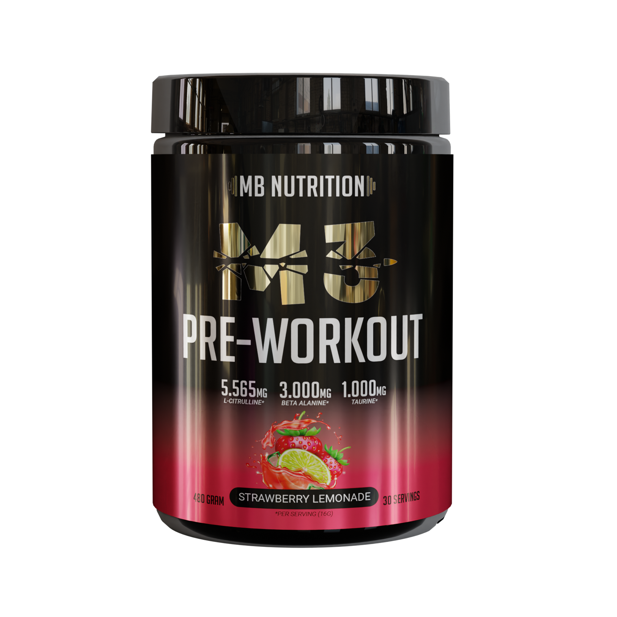 M3 Pre Workout - MB Nutrition - Een nieuwe en sterkere formule.
