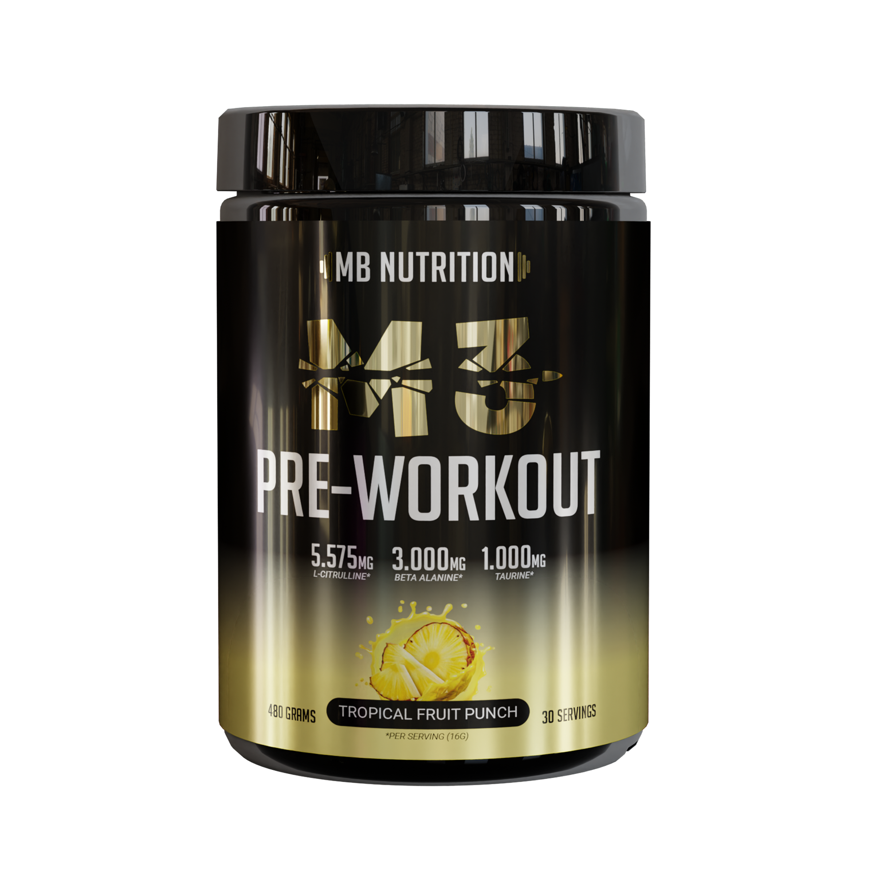 M3 Pre Workout - MB Nutrition - Een nieuwe en sterkere formule.